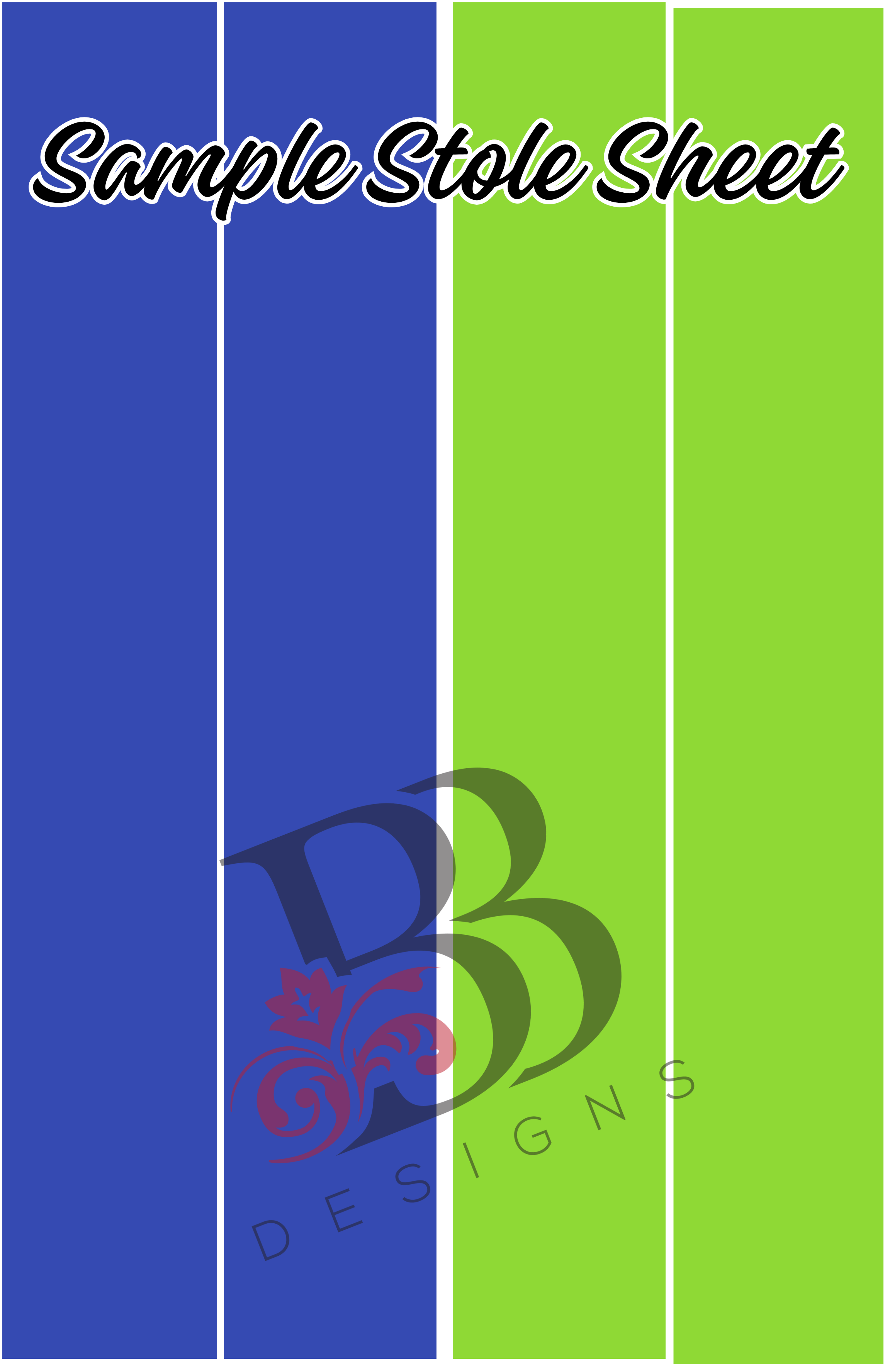 Sublimation Stole Sheet